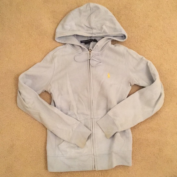 Polo Ralph Lauren | Tops | Polo Ralph Lauren Baby Blue Zip Up | Poshmark